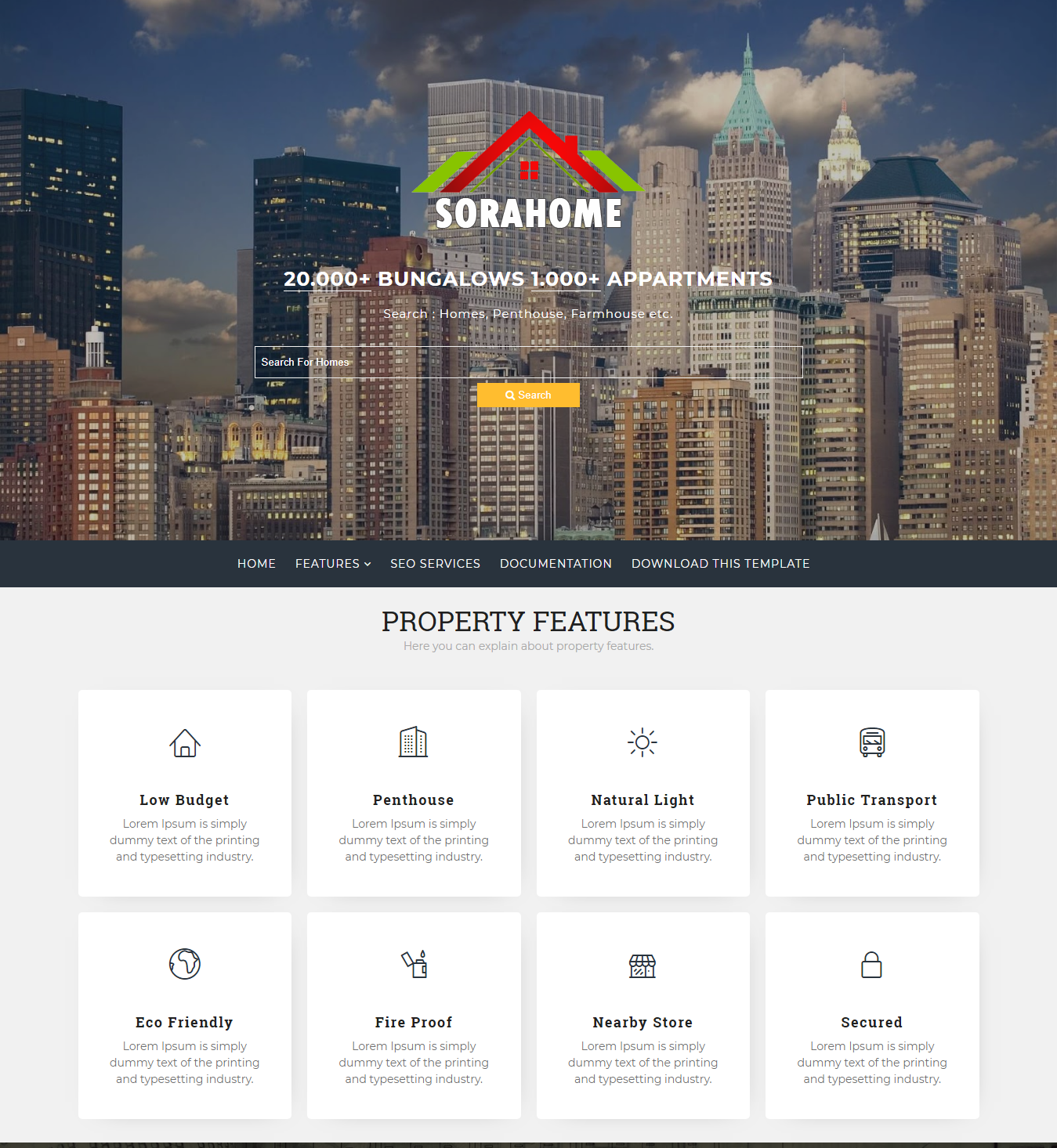 Sora Home . Arema Templates