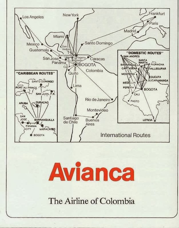 Airline memorabilia: Avianca (1989/1990), Alemania