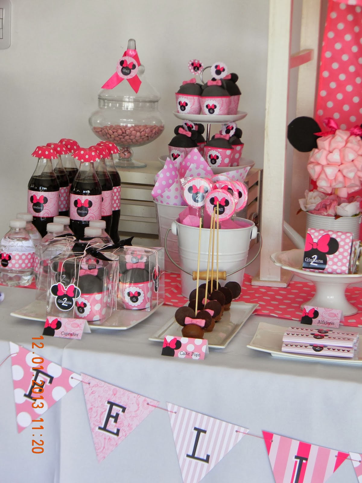 Cumples Tematicos: Candy Bar Minnie en Rosa