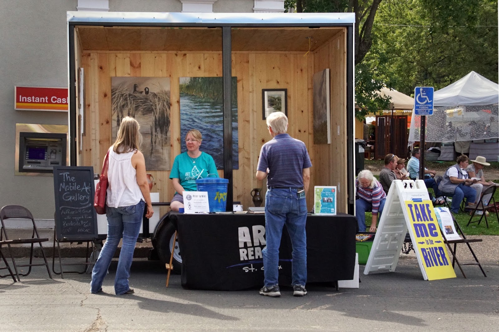 A + w o r k s: artreach st. croix mobile art gallery at marine art fair