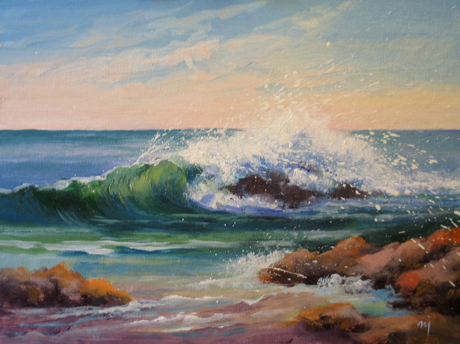 Nel's Everyday Painting: Wave 1 and Wave 2 - SOLD