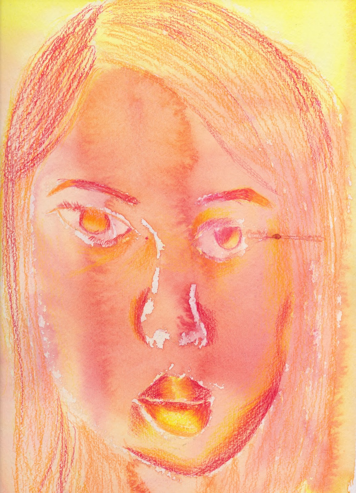 Point Grey Artwork!: Art 11: Wax-Resist Portraits