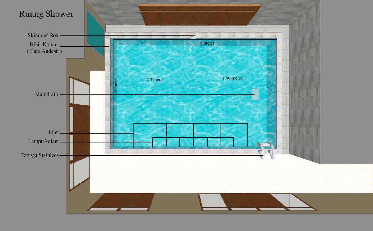 ALBIAN POOL: Harga Pembuatan Kolam renang Minimalis 3 x 7