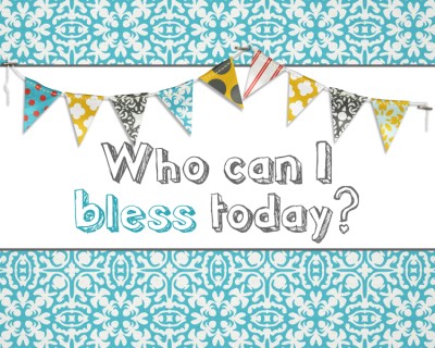 Cap Creations: Who can I bless today? {Printable Freebie}