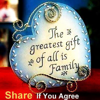 The greatest gift of all is family. | I Share Quotes