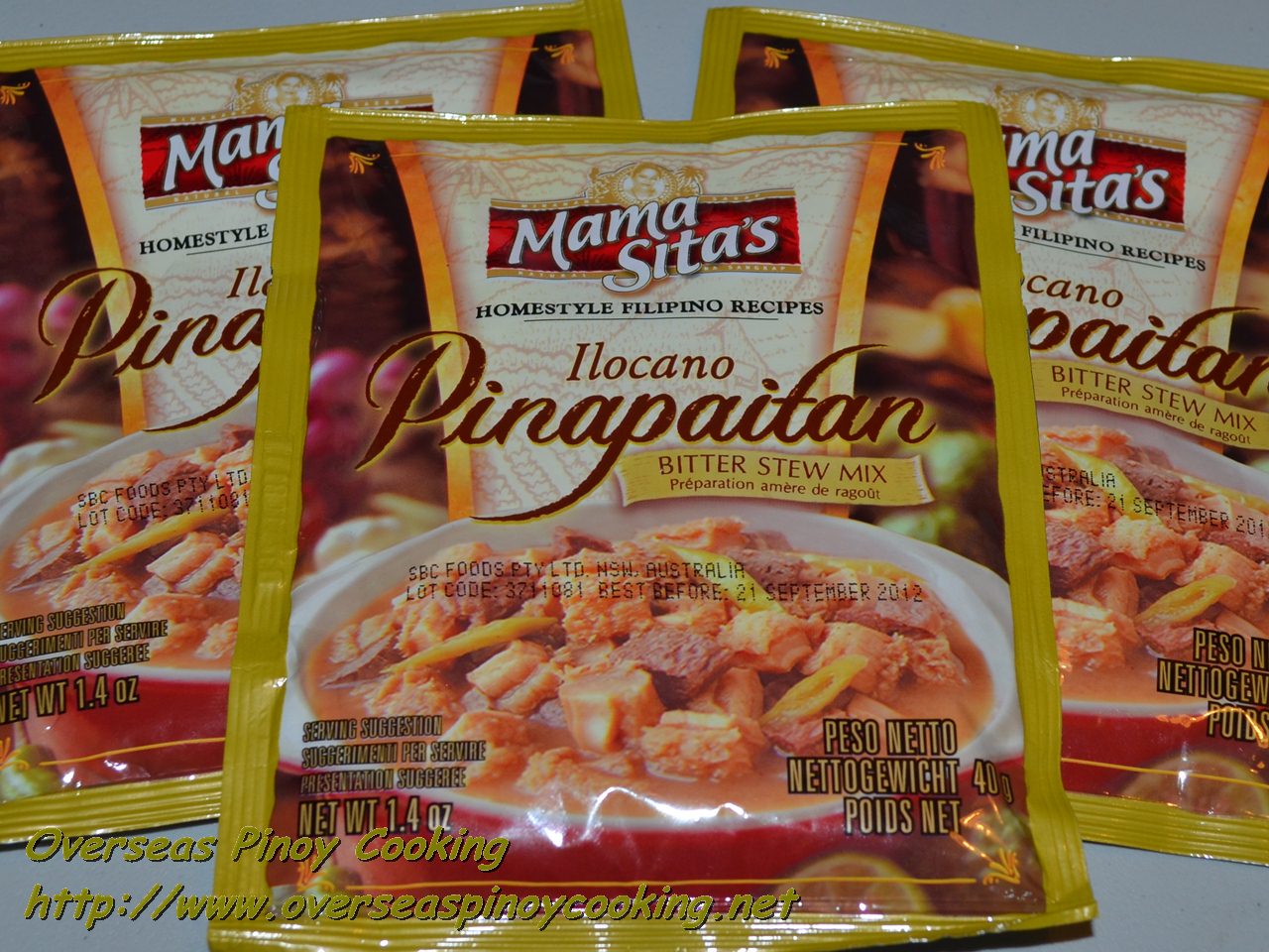 Mama Sita’s Mix Beef Pinapaitan, Papaitan