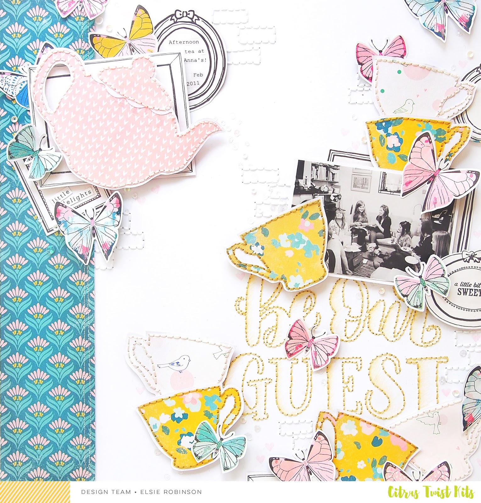 Citrus Twist Kits | Blog : 'Be Our Guest' Layout | Elsie Robinson
