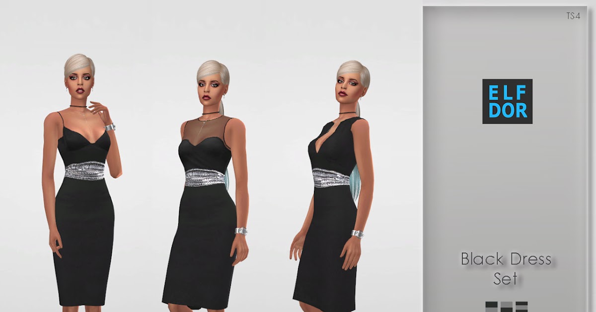 Black Dress Set - ELFDOR