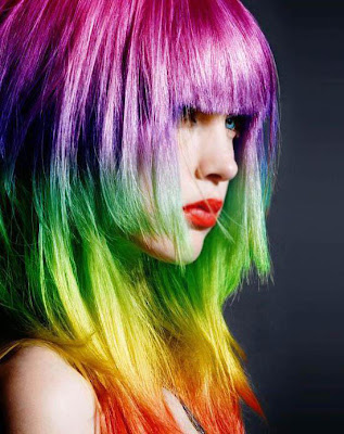 Girls With Rainbow Colored Hair