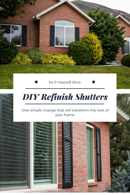 do it yourself divas: DIY: How To Refinish Shutters
