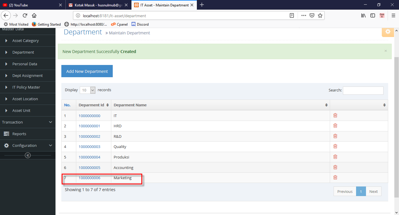 IT Asset Management Dengan PHP MySQL
