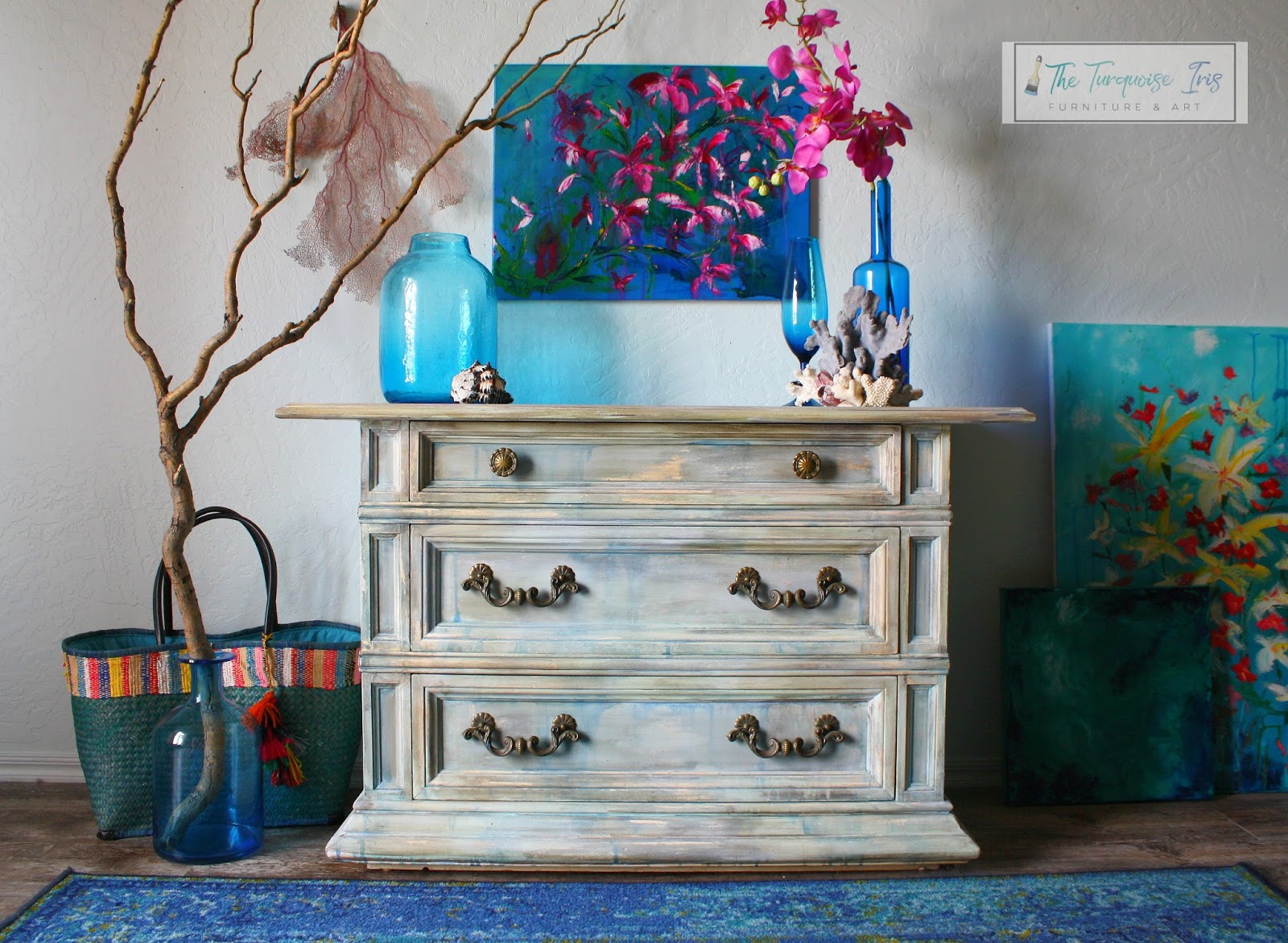 The Turquoise Iris ~ Furniture & Art