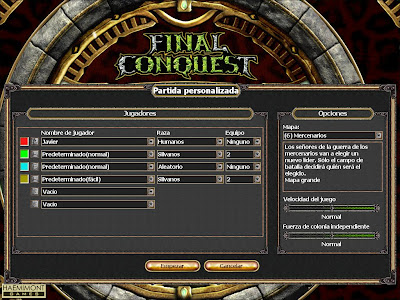 Blog de un jugador: FINAL CONQUEST