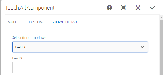 AEM Cases: Touch UI - Hide/Show Fields in the dialog in AEM by selection/checkbox