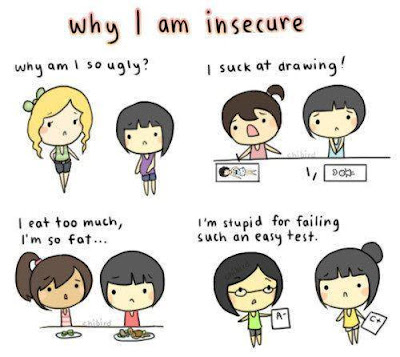 Why I am insecure. Why am I so ugly? I suck at drawing! I eat too much ...