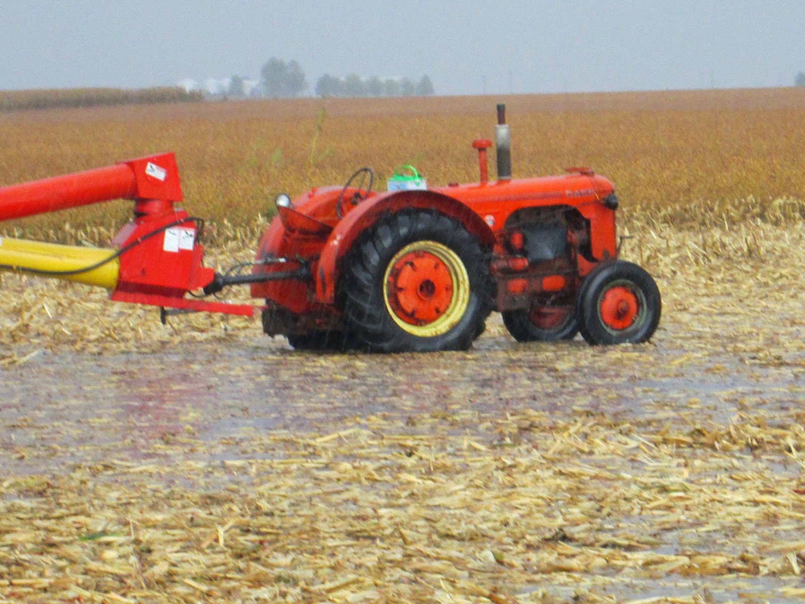 Observations in Agriculture: Old Auger Tractor