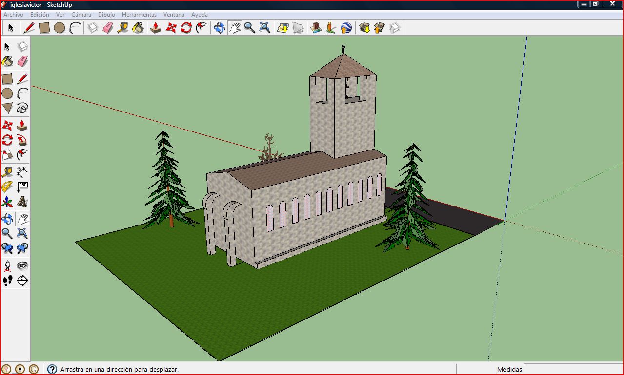 Aprendiendo Tecnología en La Merced: Proyecto Iglesia con Sketchup. Víctor