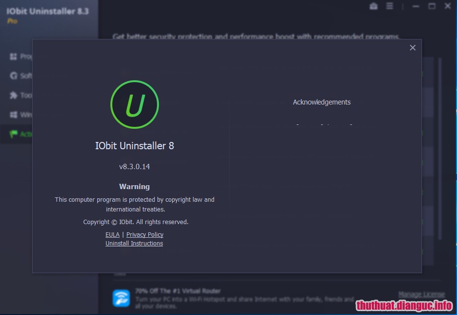 Download Iobit Uninstaller Pro 8.3.0.14 Full Cr@ck