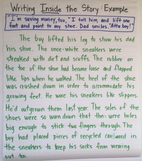 ELA Anchor Charts: Writing Inside the Story