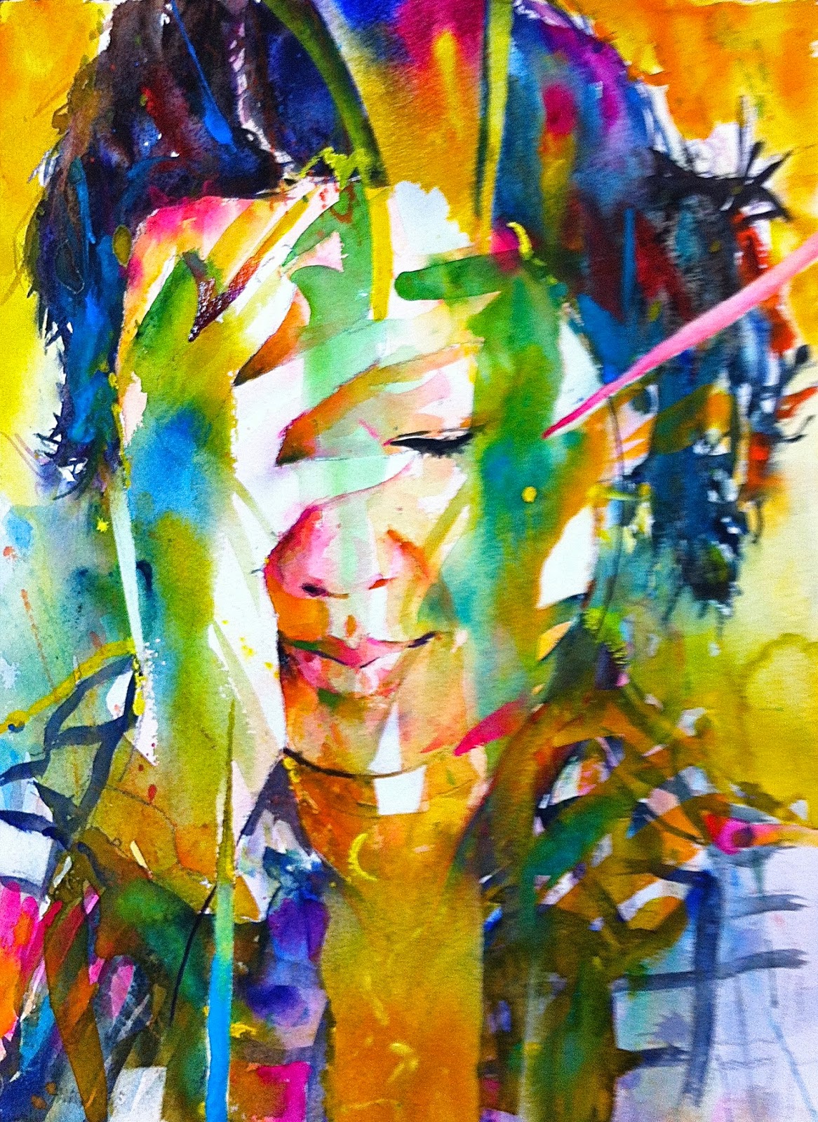 David Lobenberg: Watercolor Portrait Play Time