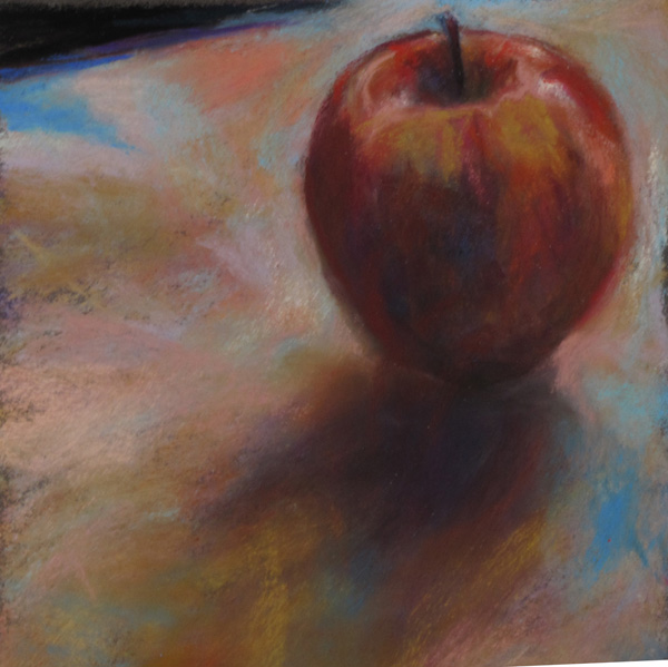 APPLE SHADOWS - 5 x 5 pastel
