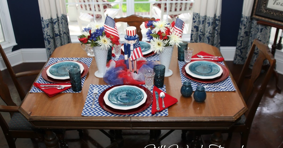 Yankee Doodle Dandy Table Decor!