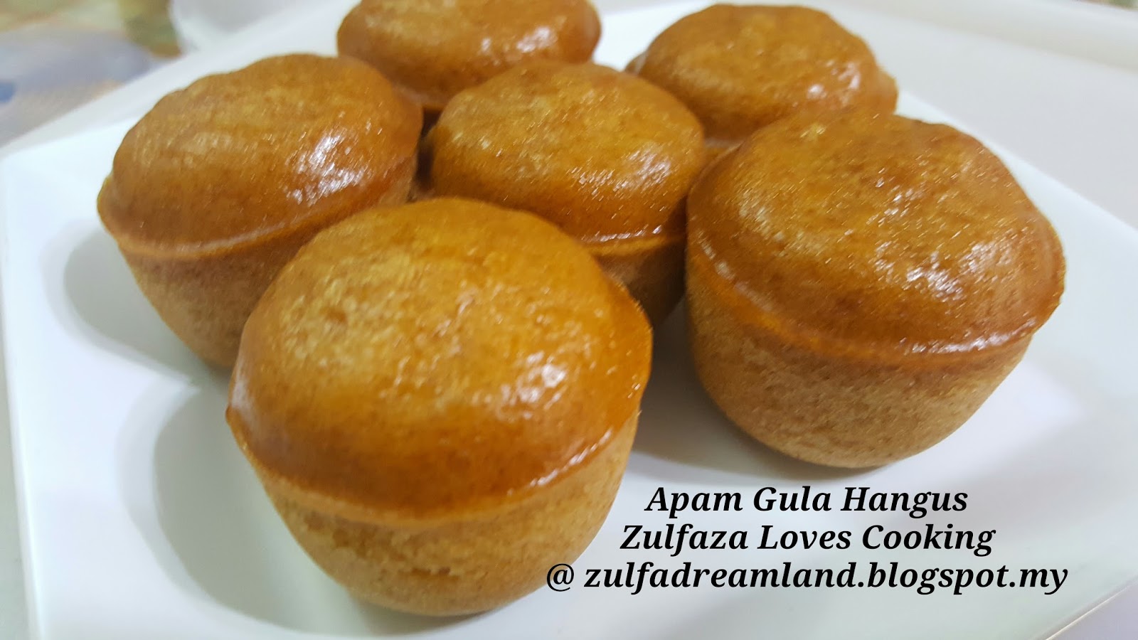 ZULFAZA LOVES COOKING: Apam gula hangus (sukatan cawan)