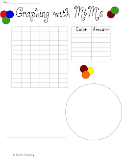 Eclectic Educating: Graphing with M&Ms!