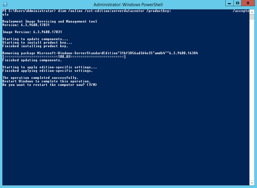 Windows Server 2012 R2 Evaluation Upgrade