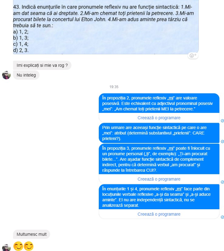 Blogul profesorului de limba română: Pronume reflexiv cu funcție sintactică