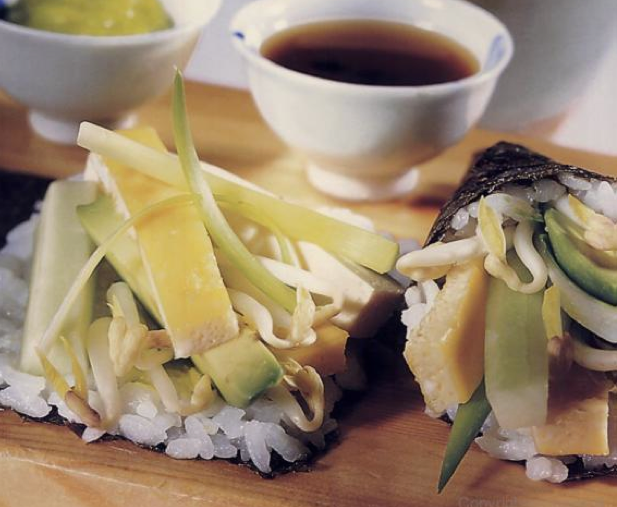 How to Make Japanese Hand Rolled Sushi Asian Cooking Recipe Cuisine