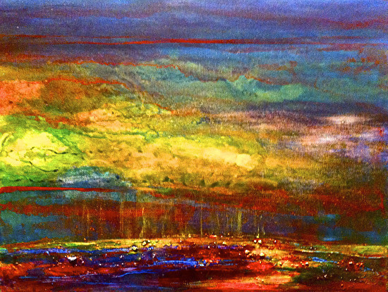 Mixed Media Artists International: Mixed Media Abstract Landscape ...