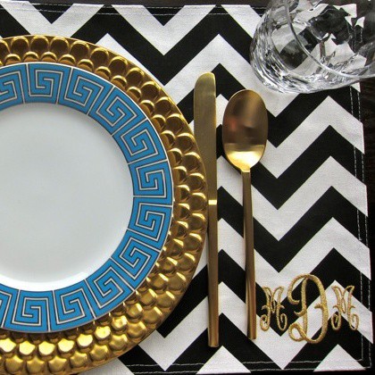 the sister sophisticate: Turquoise Gold and Chevron!!!