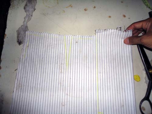 pola rok lipit hadap dan keterangan cara menjahitnya