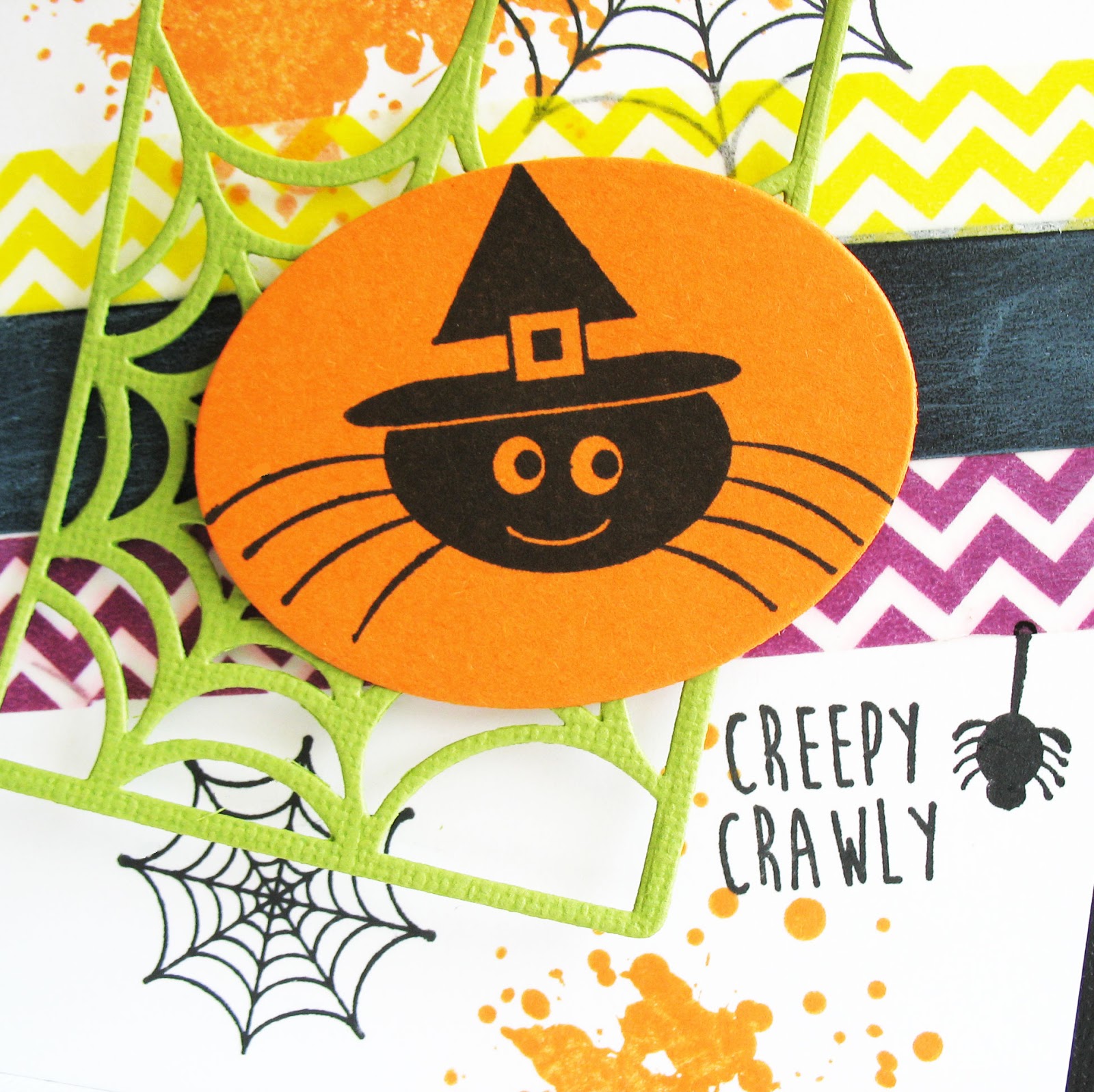 Card-Blanc by Kathy Martin: Creepy Crawly