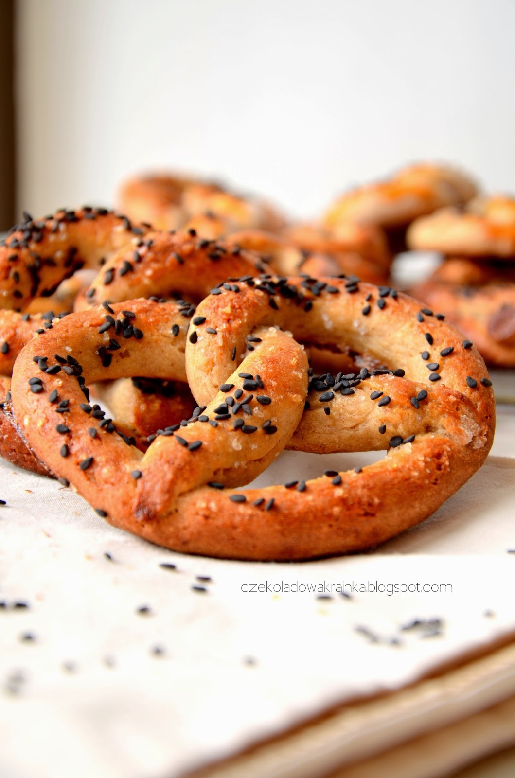 Czekoladowa kraina: Precle z makiem i solą