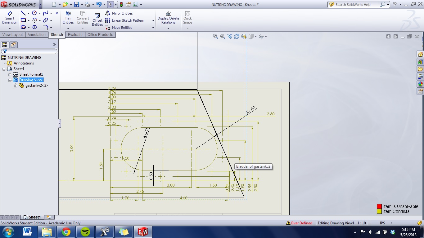 Group 940-7: 2013 FSAE Fuel System: Manufacturing