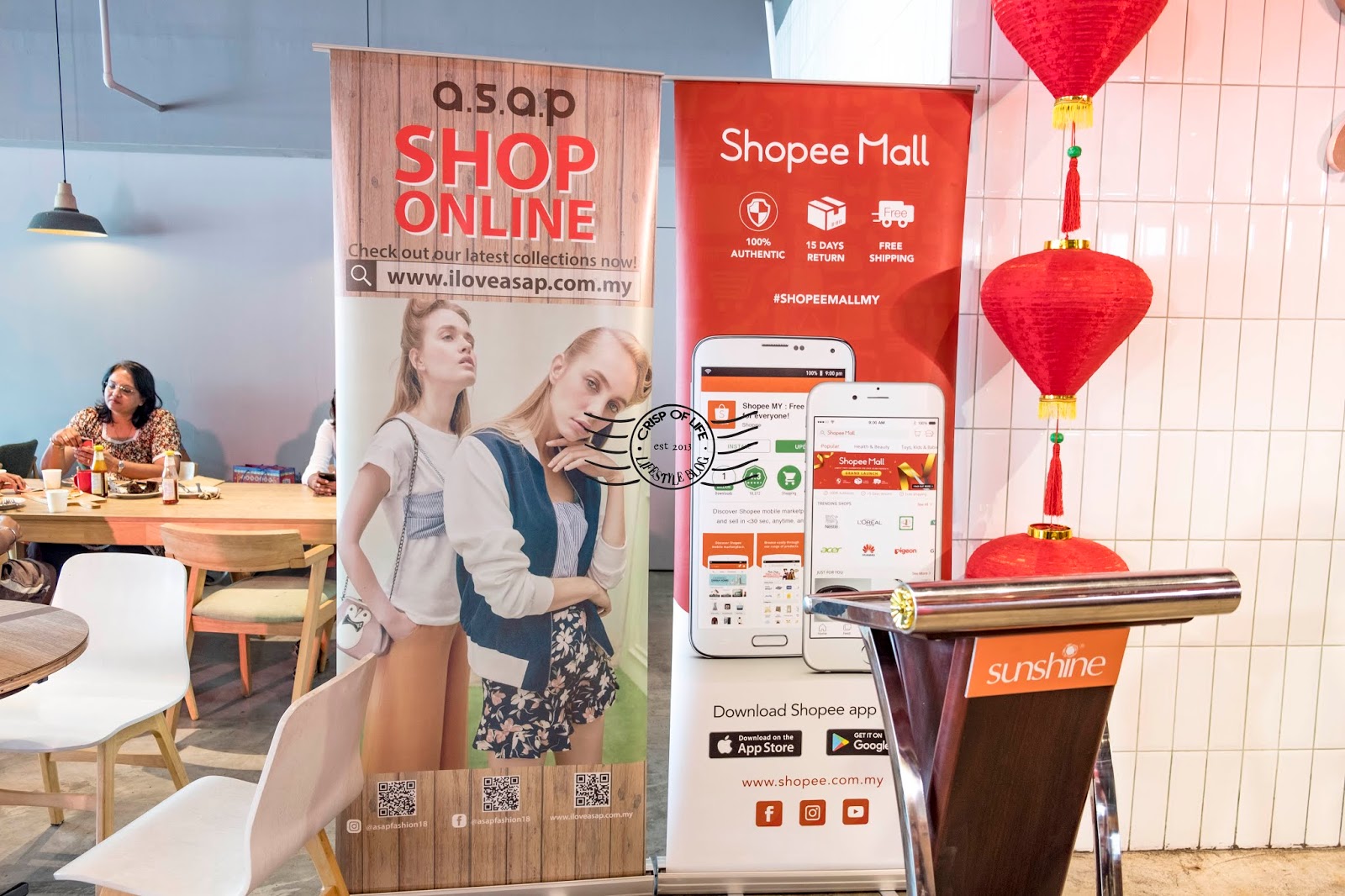 Sunshine Online & a.s.a.p fashion officially launched at Shopee Mall ...