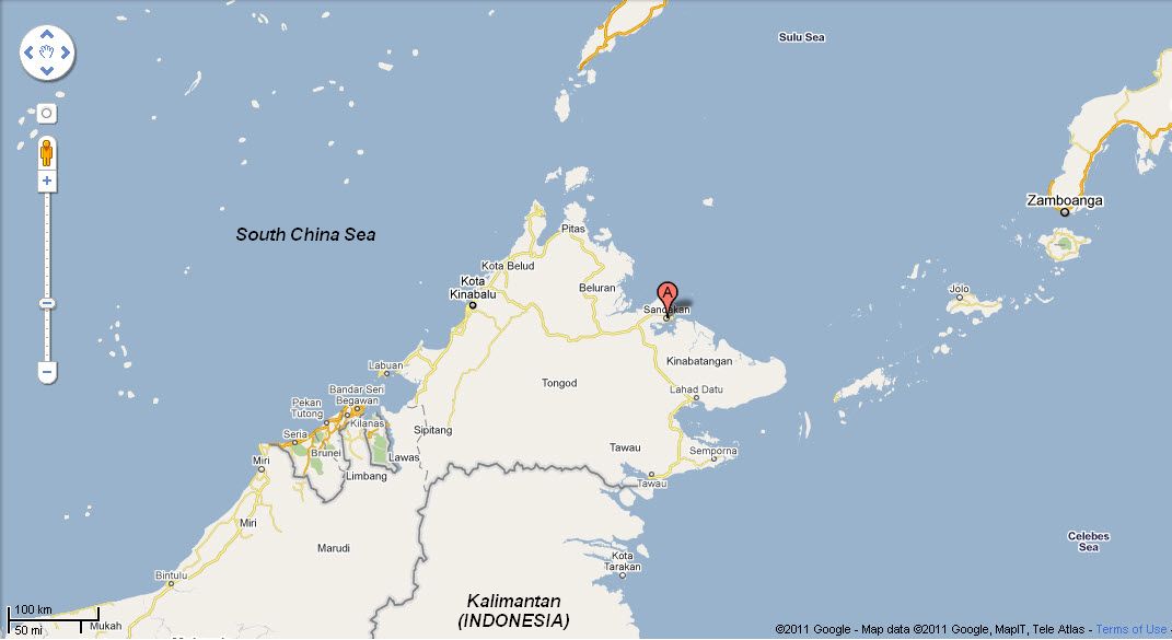 Sandakan - The Nature City: Location