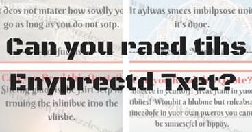 Can You Read This Encrypted Text?