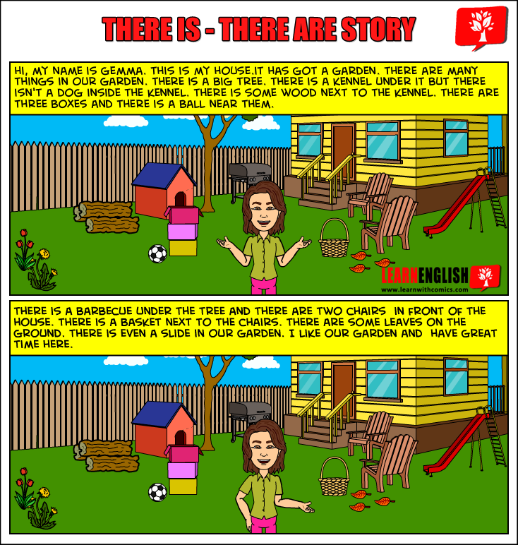 There is / there are story | Learn English with comics