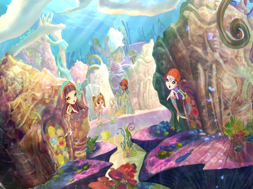 Imágenes de la aldea Selkie de Philla con nuevas Selkies!! - Winx Club All