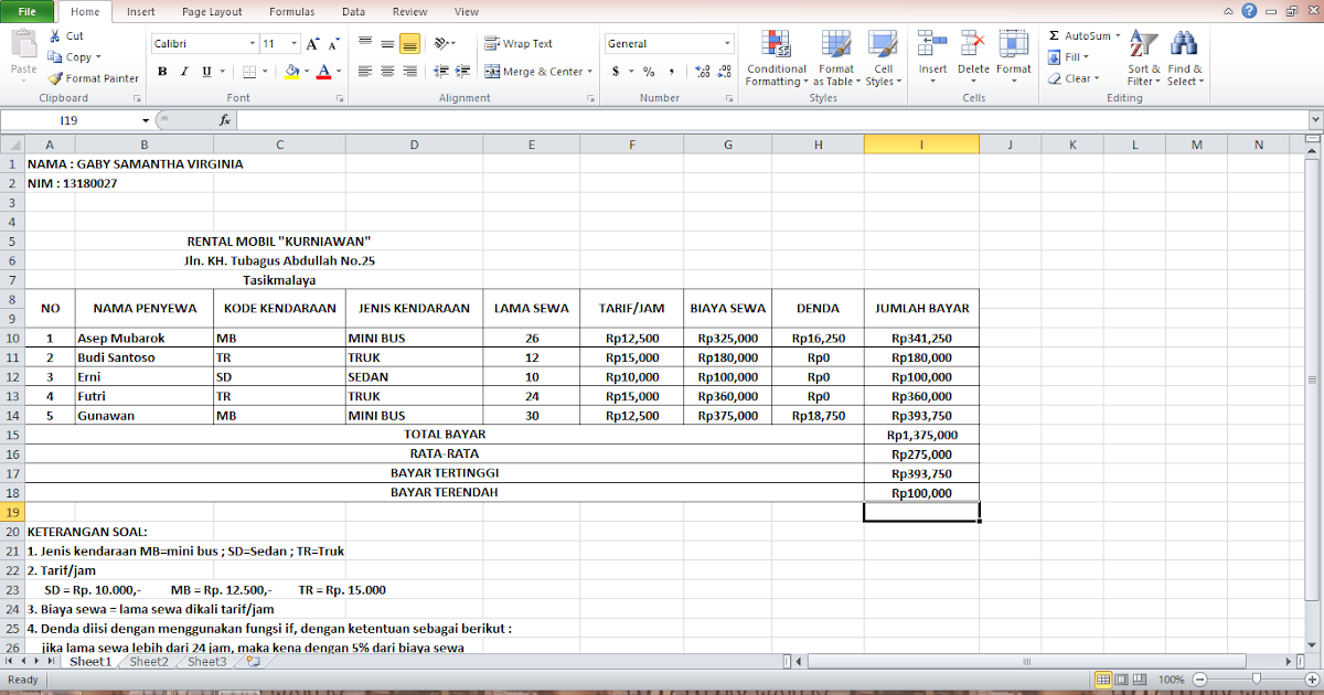 Tugas Excel - Perumperindo.co.id