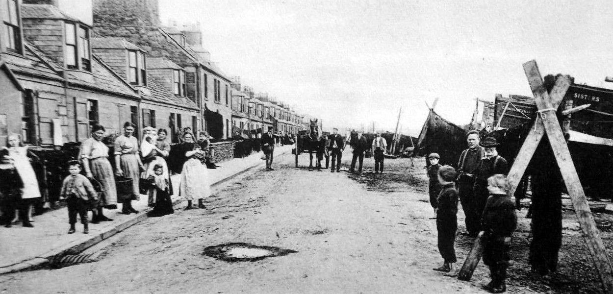 Tour Scotland: Old Photograph South Street Arbroath Scotland