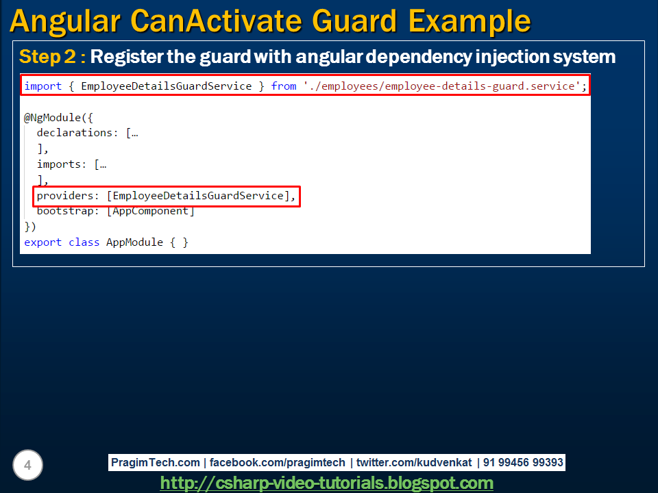 Sql Server Net And C Video Tutorial Angular Canactivate Guard Example Slides