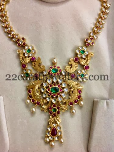 Floral Pachi Set by Abharam Jewelry - Jewellery Designs