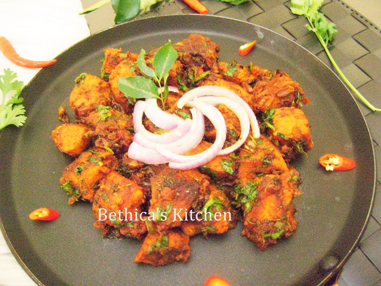 Bethica's Kitchen Flavours: Tawa Murgh (Chicken Cooked On A Griddle)