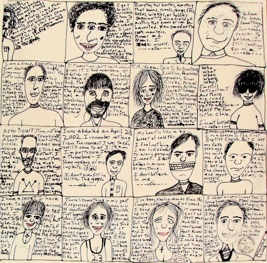 All This Is That: Drawing: Faces #941 - Confessions