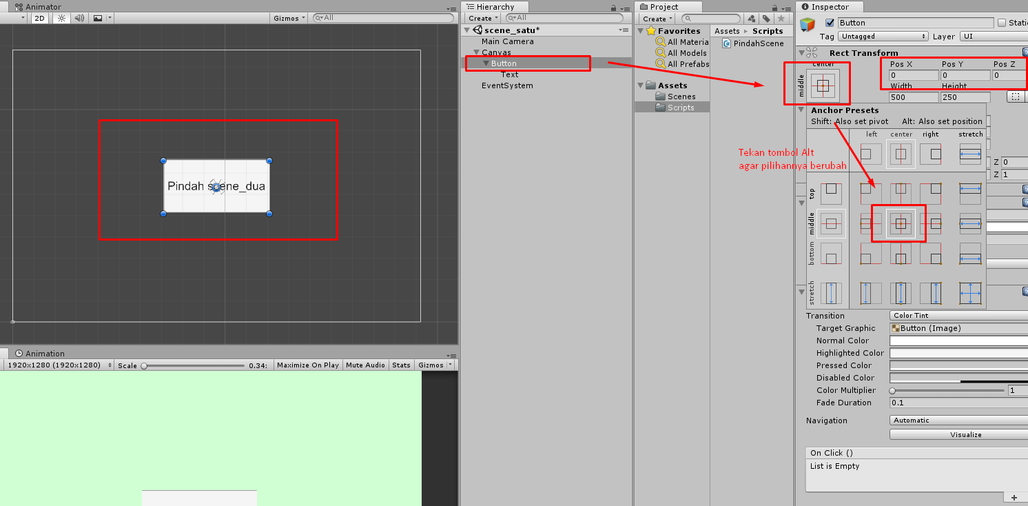 Cara Berpindah Scene atau Level Menggunakan Unity3d Versi Terbaru - Unity Tutorial Indonesia ...