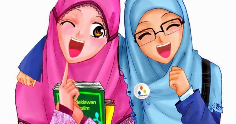31+ Animasi Kartun Lucu Muslimah